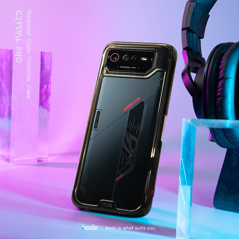 hoda ASUS Rog Phone 6D Ultimate / 6 / 6 Pro 晶石鋼化玻璃軍規防摔保護殼 - PChome 24h購物